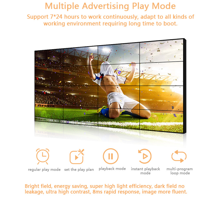 MWE 55 inch-3.5mm 800 nit LCD Video Wall Panels 4*4 - Marvel Technology ...