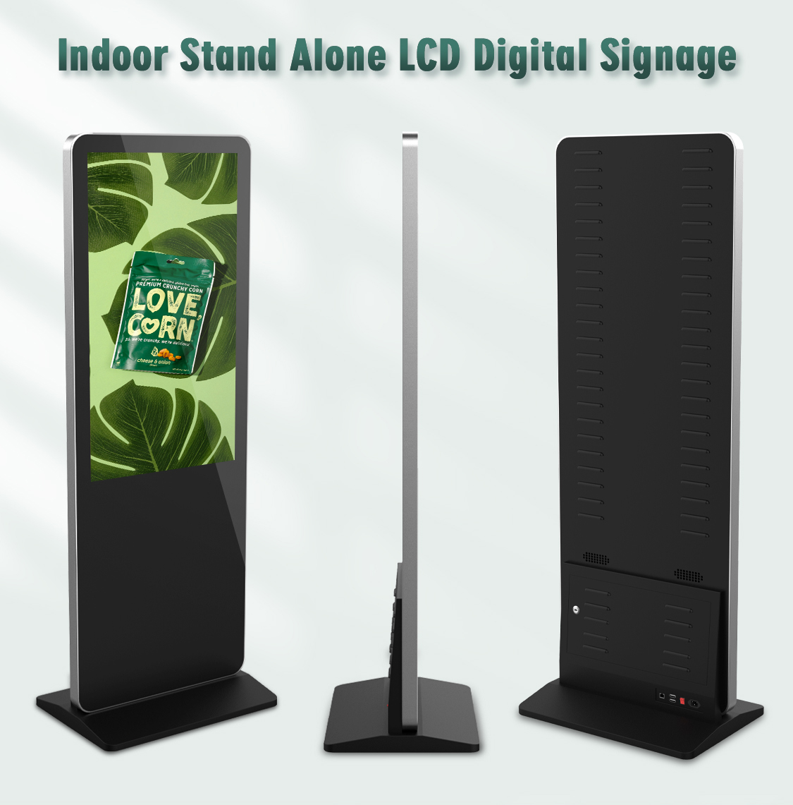 Samsung IPhone & IPad Style Stand Alone Digital Signage LCD Advertising ...