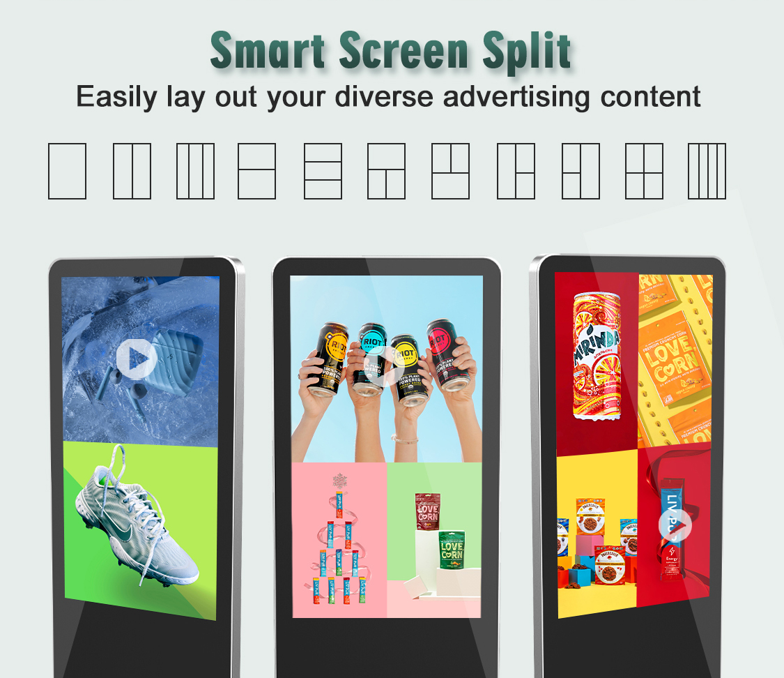 Samsung IPhone & IPad Style Stand Alone Digital Signage LCD Advertising ...