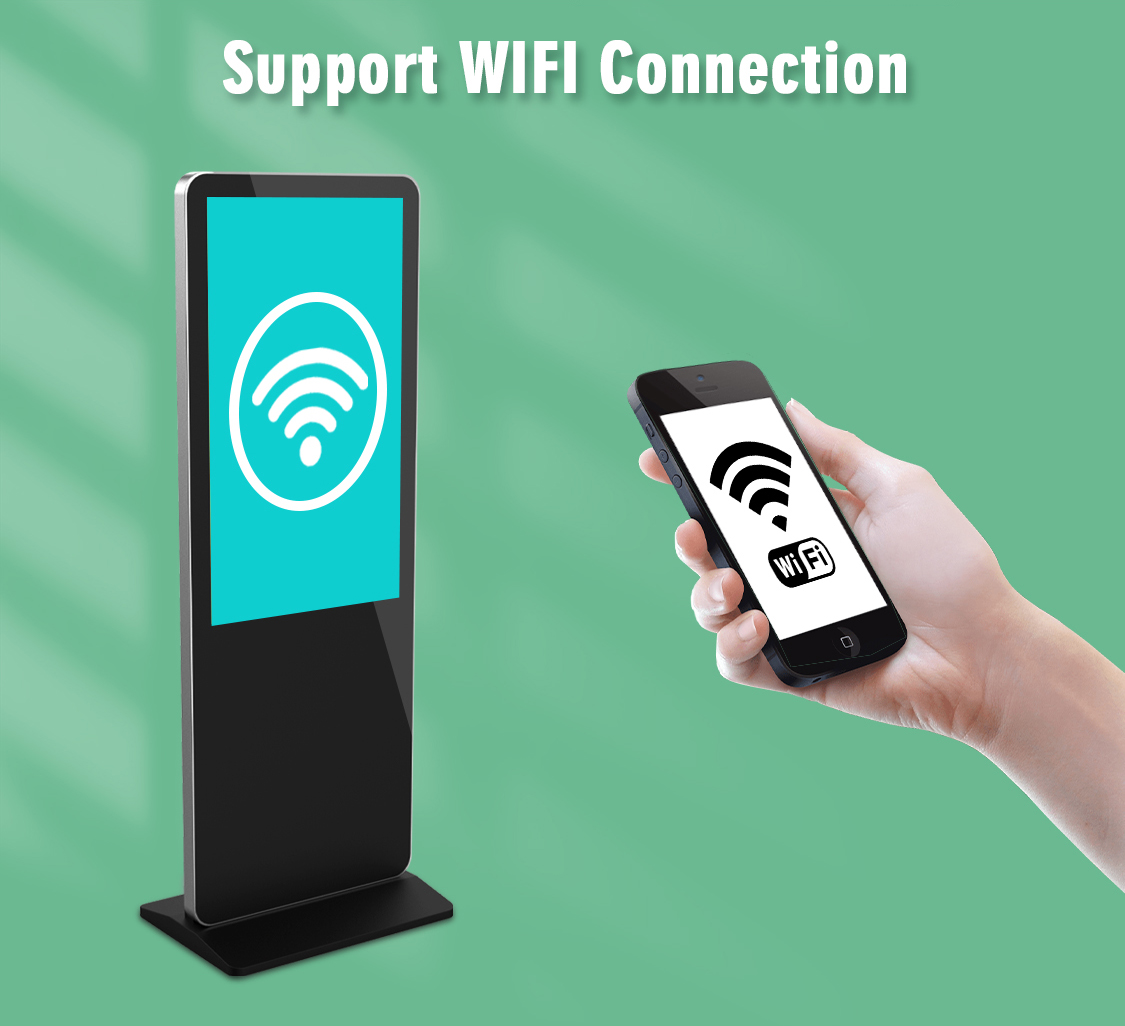 Samsung IPhone & IPad Style Stand Alone Digital Signage LCD Advertising ...