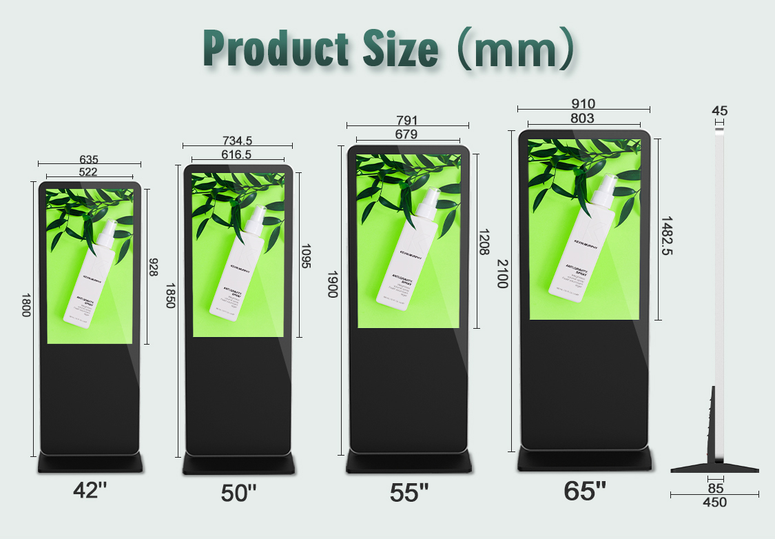 Samsung IPhone & IPad Style Stand Alone Digital Signage LCD Advertising ...