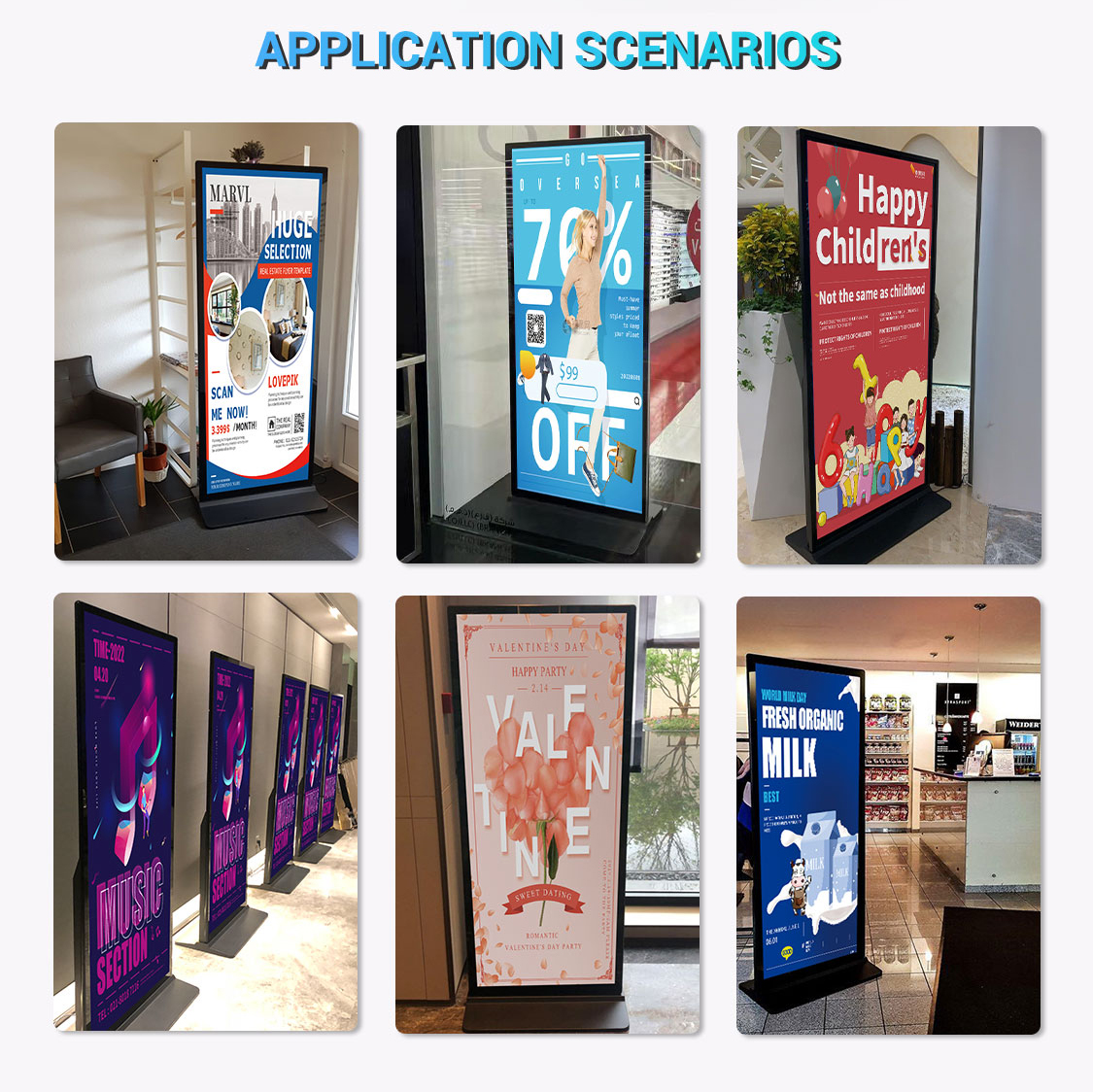 Marvel MWE Indoor Floor Stand Full Screen Digital Signage Display ... Marvel MWE Indoor Floor Stand Full Screen Digital Signage Display ...